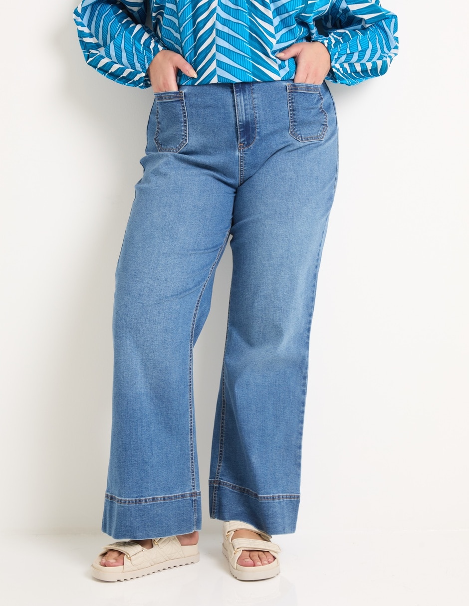 Jeans relaxed amplio Weekend Plus para mujer