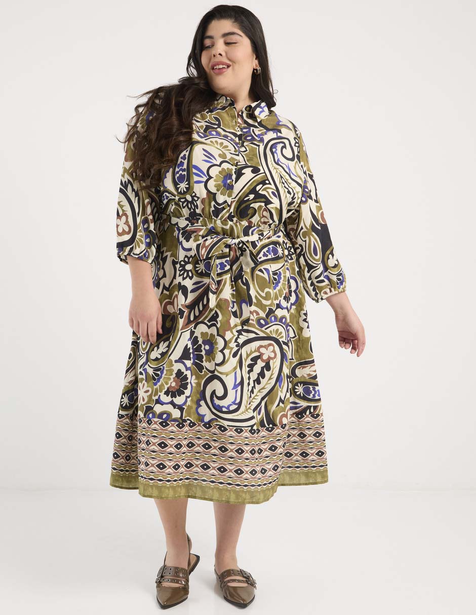 Vestido midi casual Weekend Plus para mujer